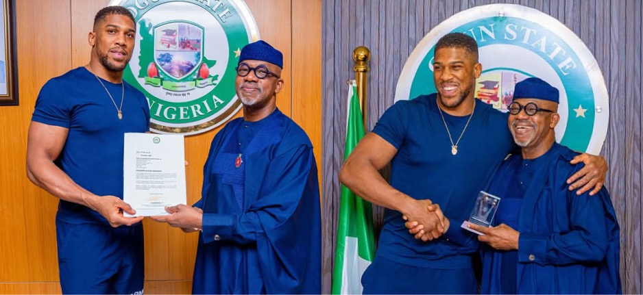 Anthony Joshua Appointed As Ogun State Sport Ambassador